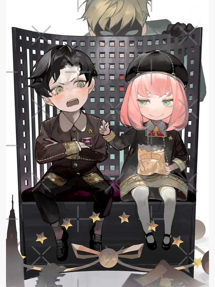 "Spy x Family Anya Damian Angry Loid" Sticker for Sale by AKR-Hobby ...