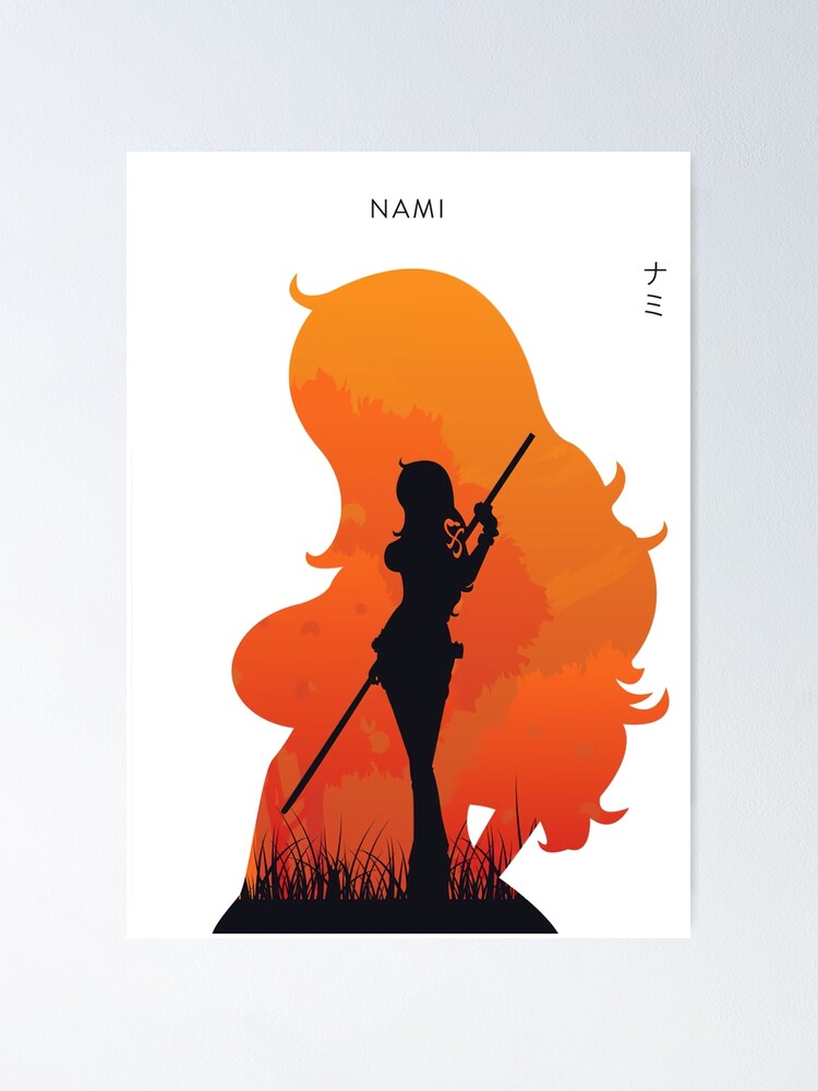 "Nami One Piece Minimalist" Poster for Sale by Michaelmansr572 | Redbubble