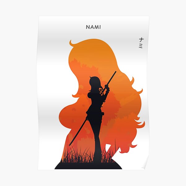 "Nami One Piece Minimalist" Poster for Sale by Michaelmansr572 | Redbubble