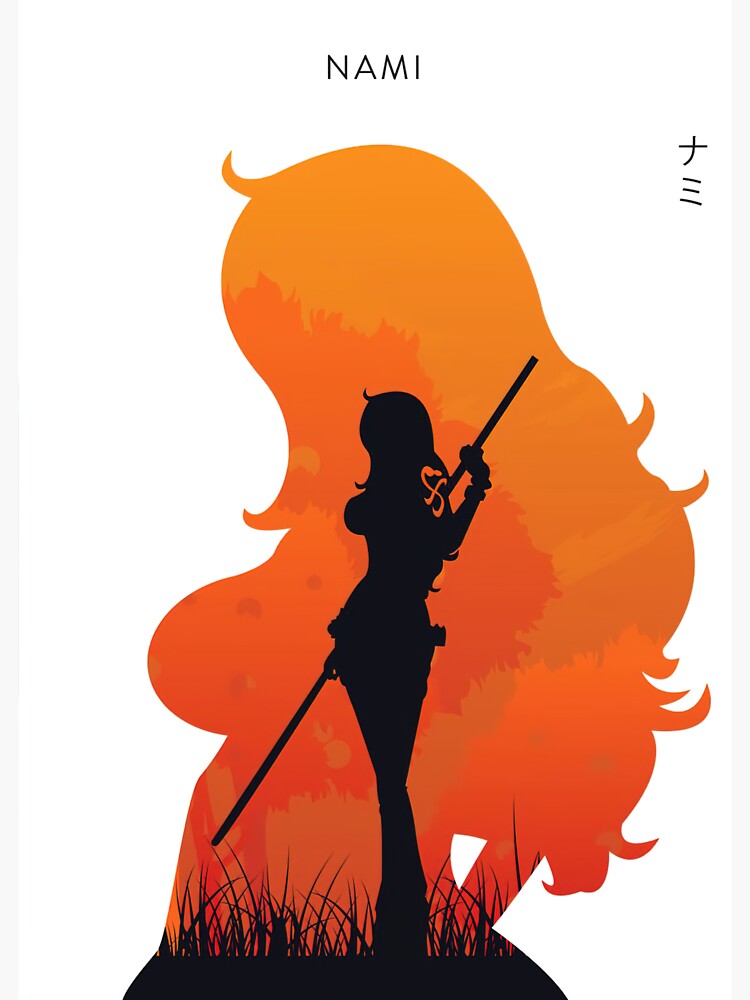 "Nami One Piece Minimalist" Sticker for Sale by Michaelmansr572 | Redbubble