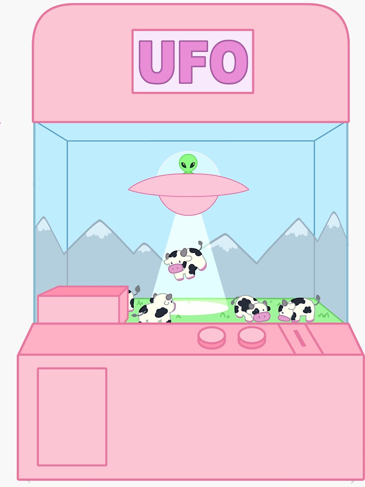 "Alien UFO Catcher" Sticker for Sale by dream-thunder | Redbubble