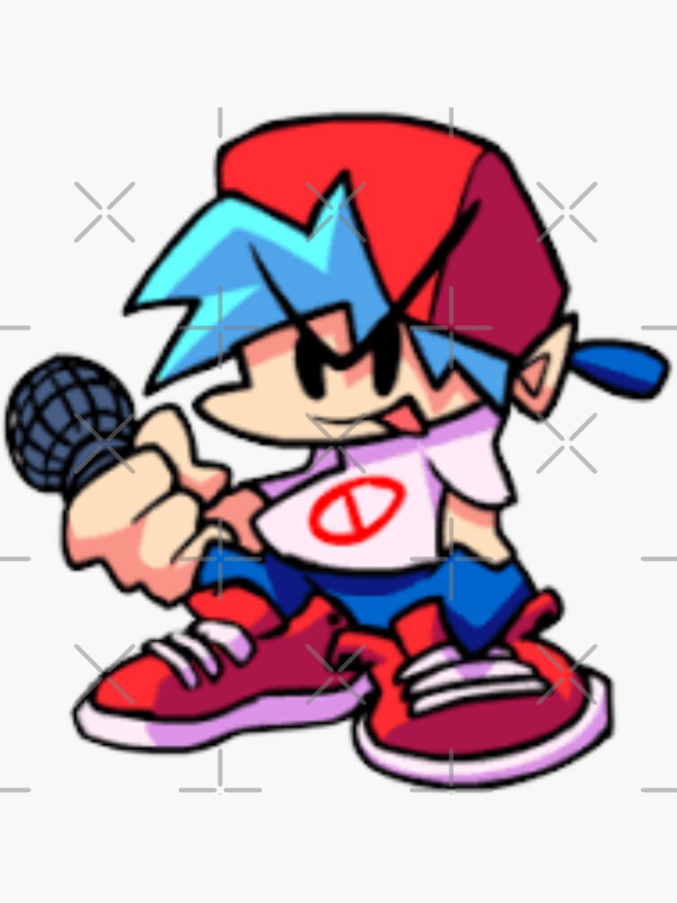 " friday night funkin" Sticker for Sale by diidou101 | Redbubble