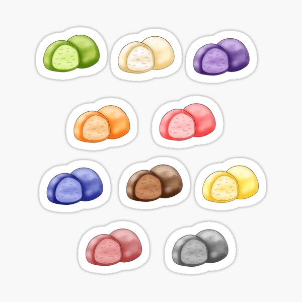 "Kawaii Mochi Ice Cream 10 Sheet/Pack" Sticker for Sale by kawaiisweet ...