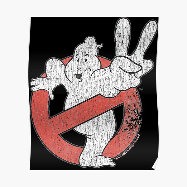 "Ghostbusters Classic Slime Ghost Logo Graphic" Poster for Sale by ...