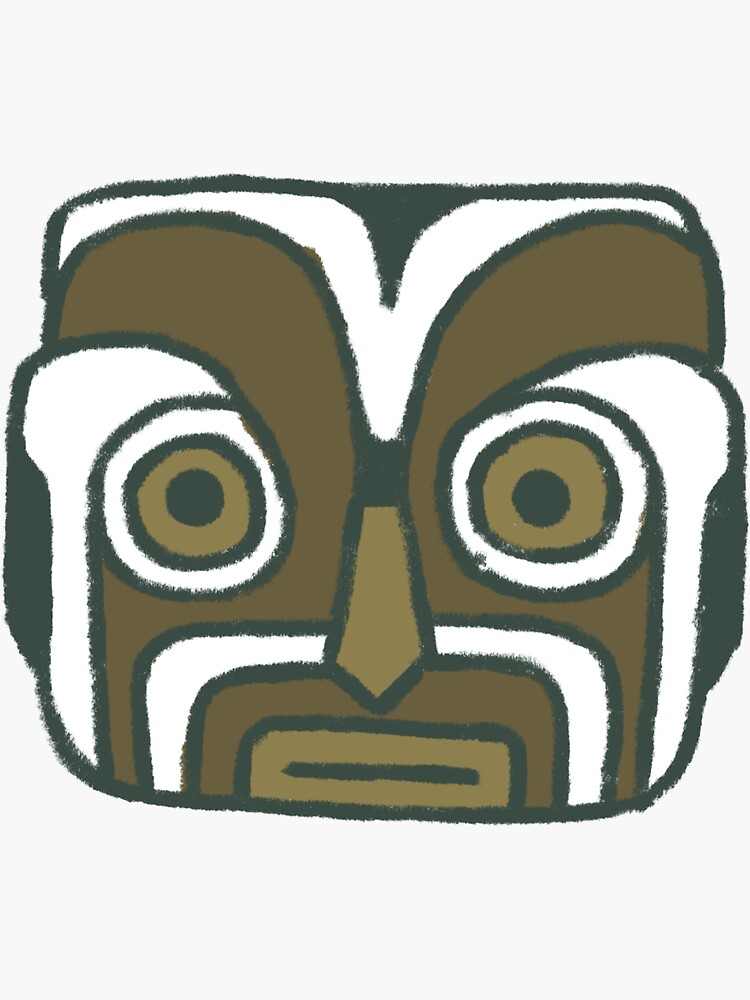 "Hieroglyphs face" Sticker for Sale by misahiraysa | Redbubble