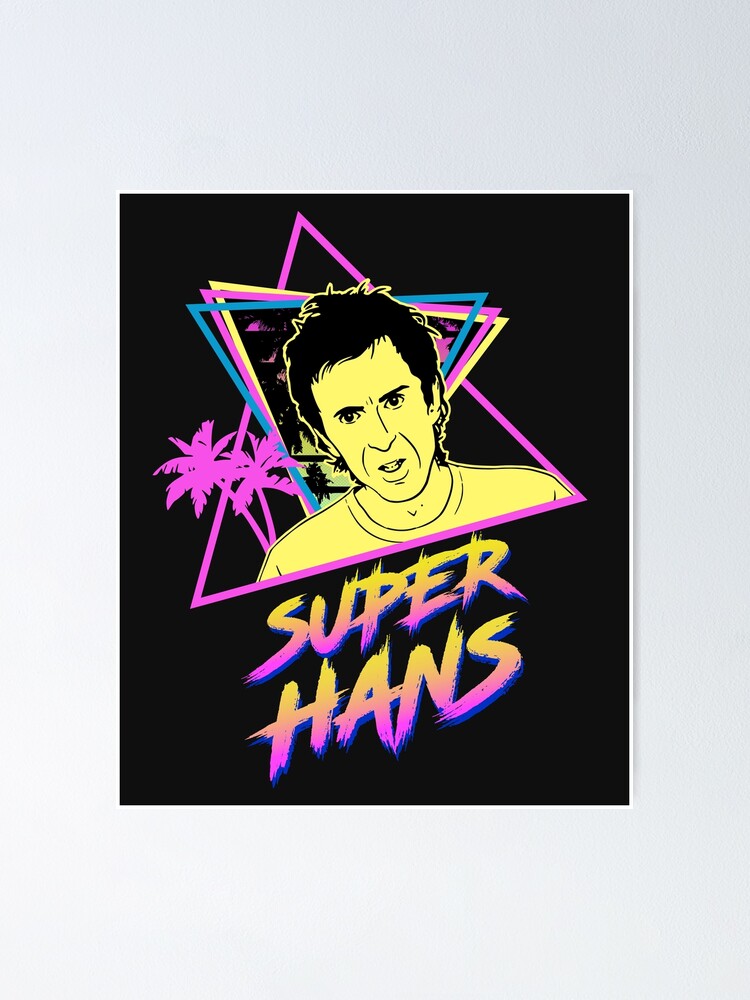 "Super Hans" Poster for Sale by comicbookdude | Redbubble