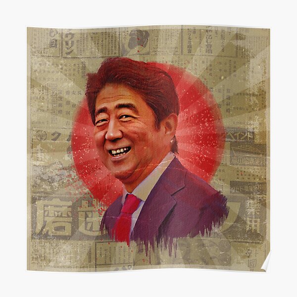 "Shinzo Abe" Poster for Sale by Chrisjeffries24 | Redbubble