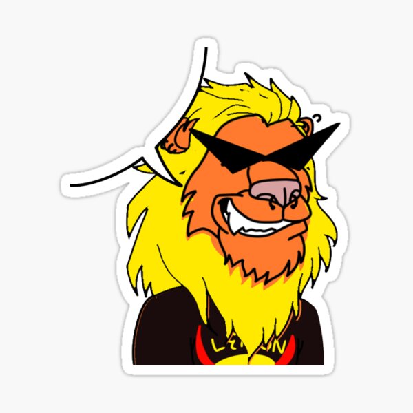 Lion Sticker For Sale By Zineb Elgouzi1 Redbubble