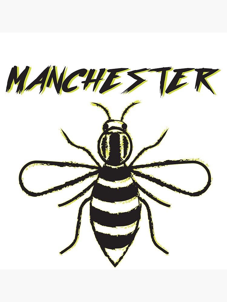 "Manchester Bee" Framed Art Print for Sale by artpassion | Redbubble