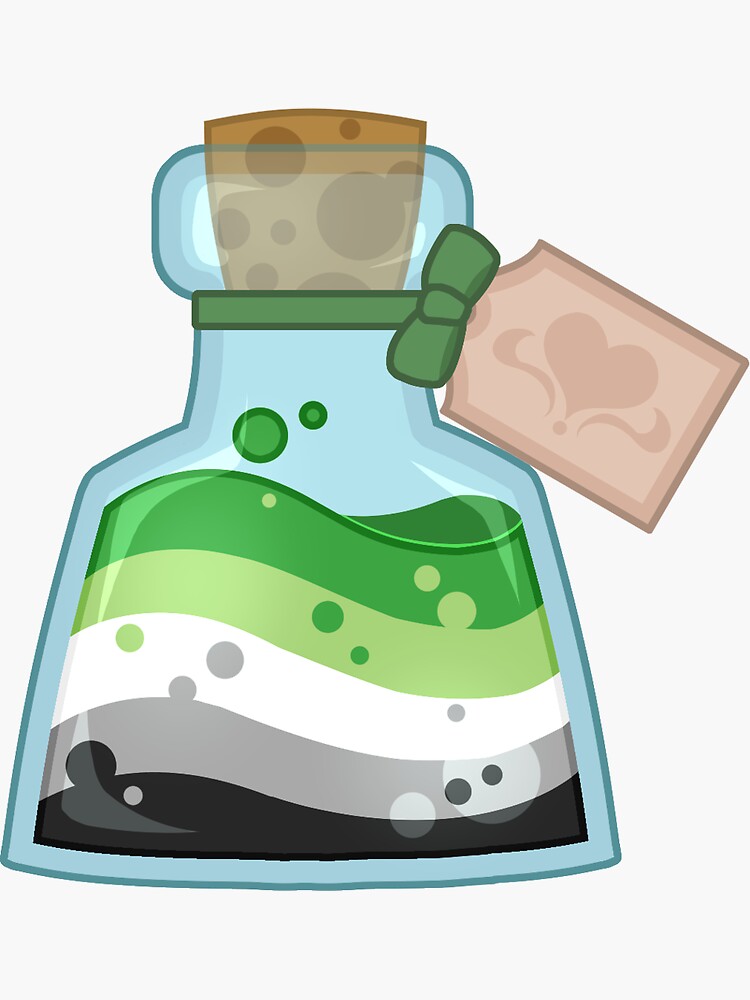Pride Potion Aromantic Sticker For Sale By Dream Thunder Redbubble