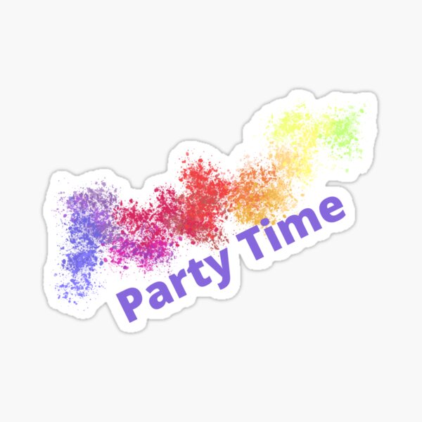 "Donuts party time" Sticker for Sale by Hebainredbubble | Redbubble