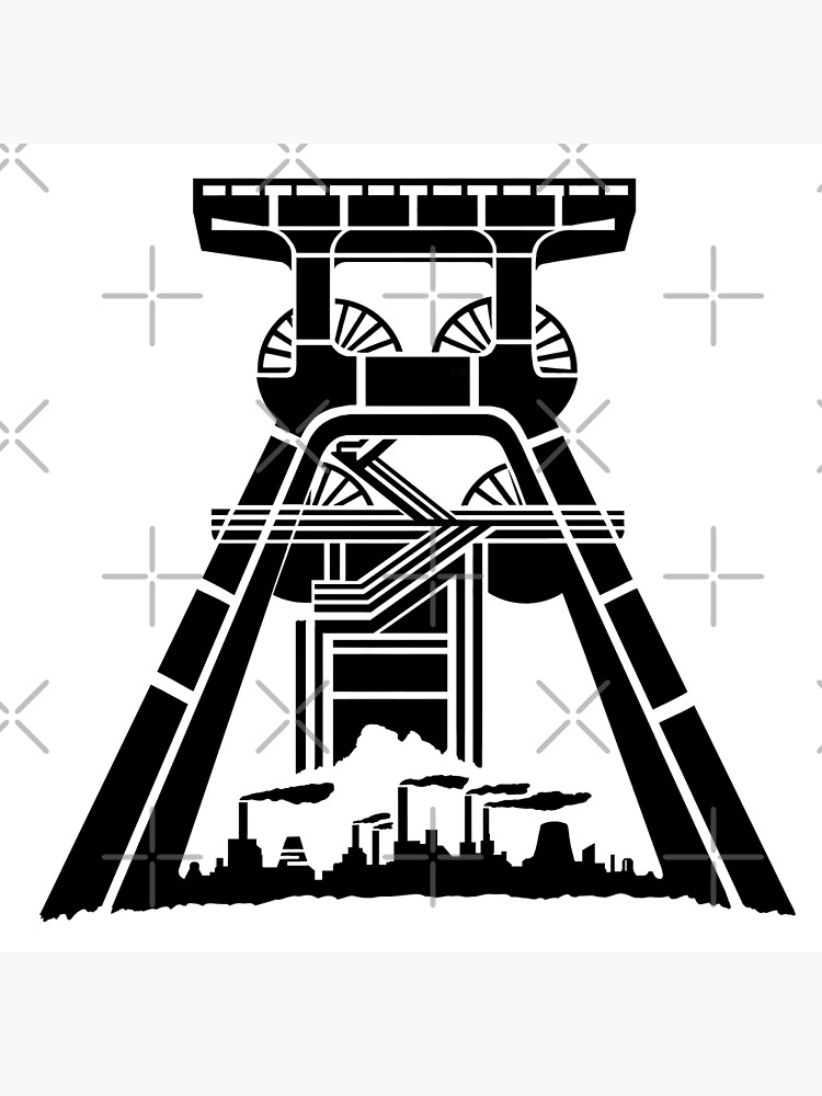 Poster mit "Zeche/Förderturm " von Art-Istin-See | Redbubble