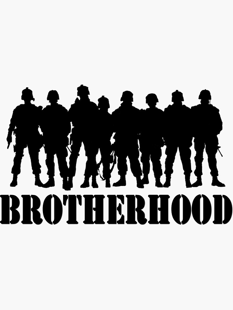 "Brotherhood" Sticker for Sale by Old-Scratch | Redbubble