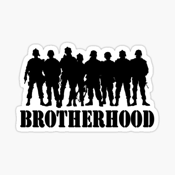 "Brotherhood" Sticker for Sale by Old-Scratch | Redbubble