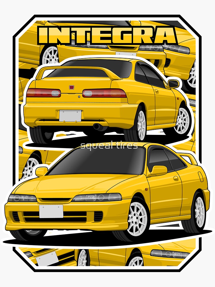 "Integra DC2 Type R" Sticker for Sale by haiproject | Redbubble