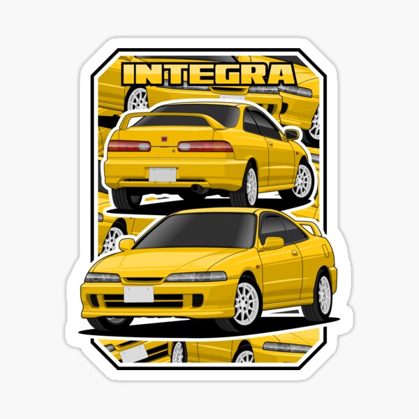 "Integra DC2 Type R" Sticker for Sale by haiproject | Redbubble