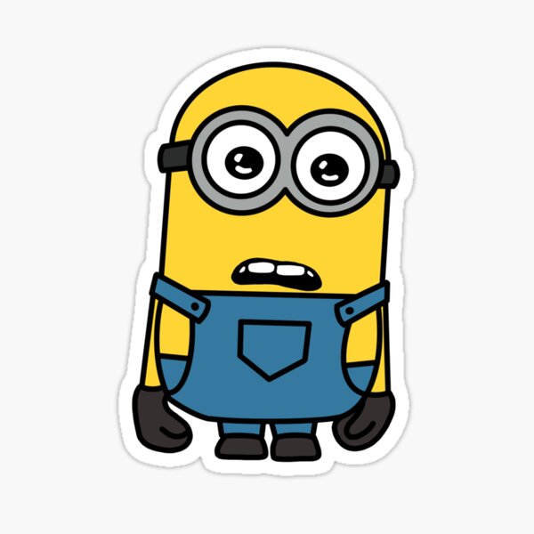 "Minion Sad" Sticker for Sale by Joanna-Asia | Redbubble