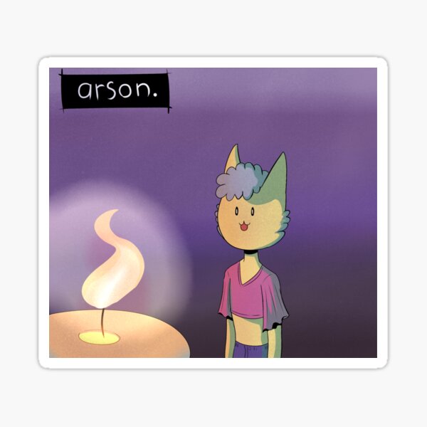"Arson" Sticker for Sale by Eccohr | Redbubble