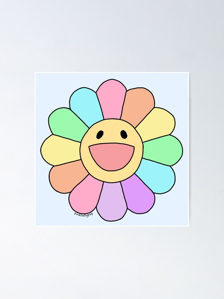 "Smiley Flower" Poster for Sale by PinkLollypop | Redbubble