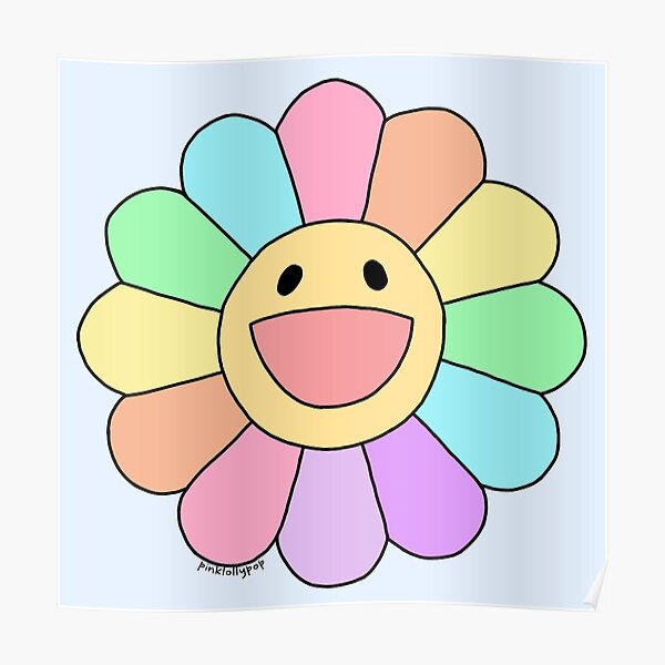 "Smiley Flower" Poster for Sale by PinkLollypop | Redbubble