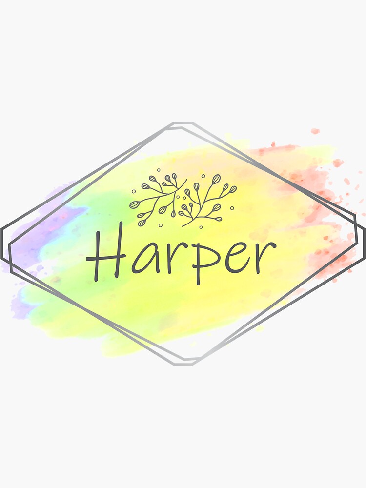 "Harper" Sticker for Sale by Heteditz | Redbubble