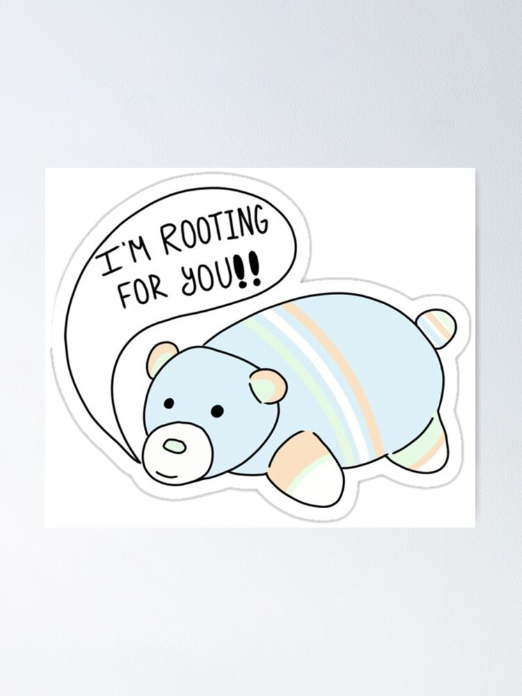 "Unlabeled Flag Im rooting for you" Poster for Sale by Thomasbarlow ...