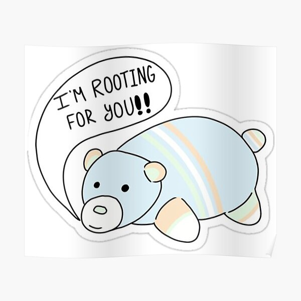 "Unlabeled Flag Im rooting for you" Poster for Sale by Thomasbarlow ...