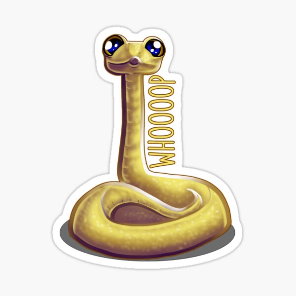 "Whooping Snake" Sticker for Sale by EvelynSaldana1 | Redbubble