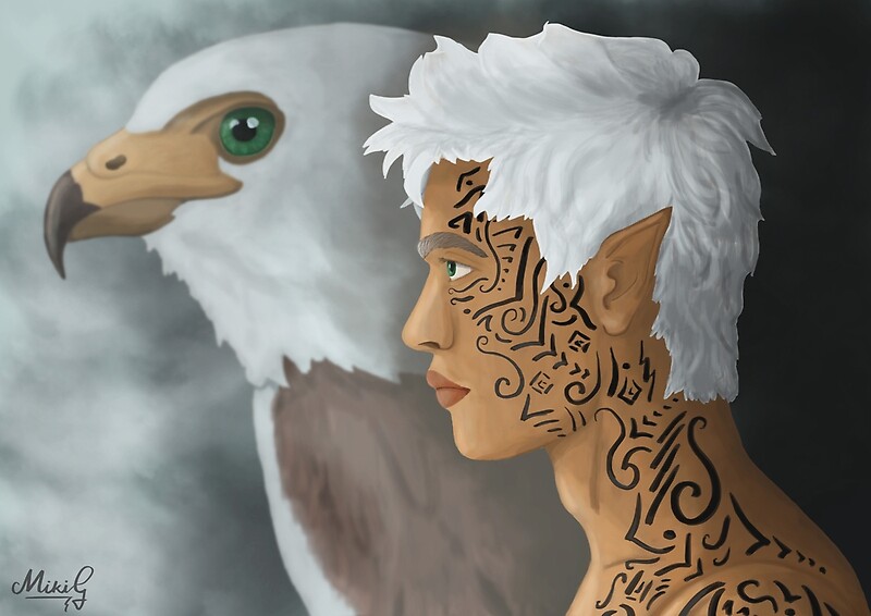 "Rowan 'Hawk' Whitethorn" by mikialice | Redbubble