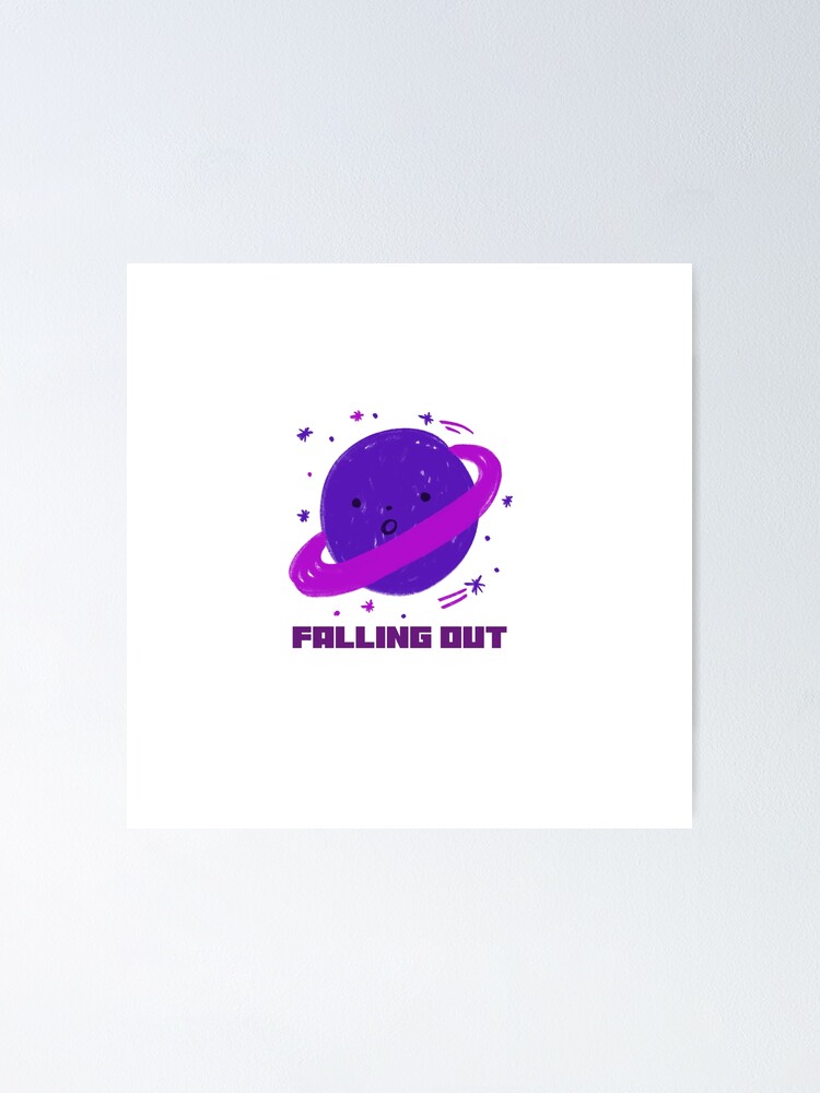 " Falling Out-Funny doodle cartoon" Poster for Sale by Momin975 | Redbubble