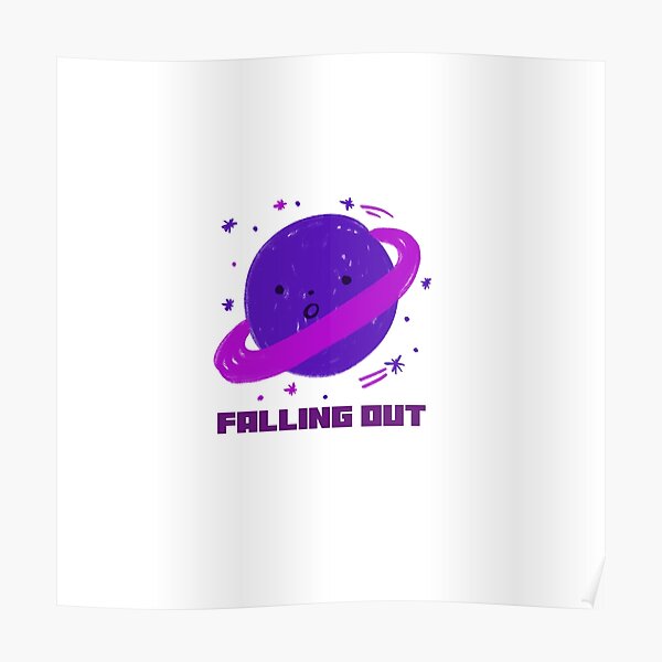 " Falling Out-Funny doodle cartoon" Poster for Sale by Momin975 | Redbubble