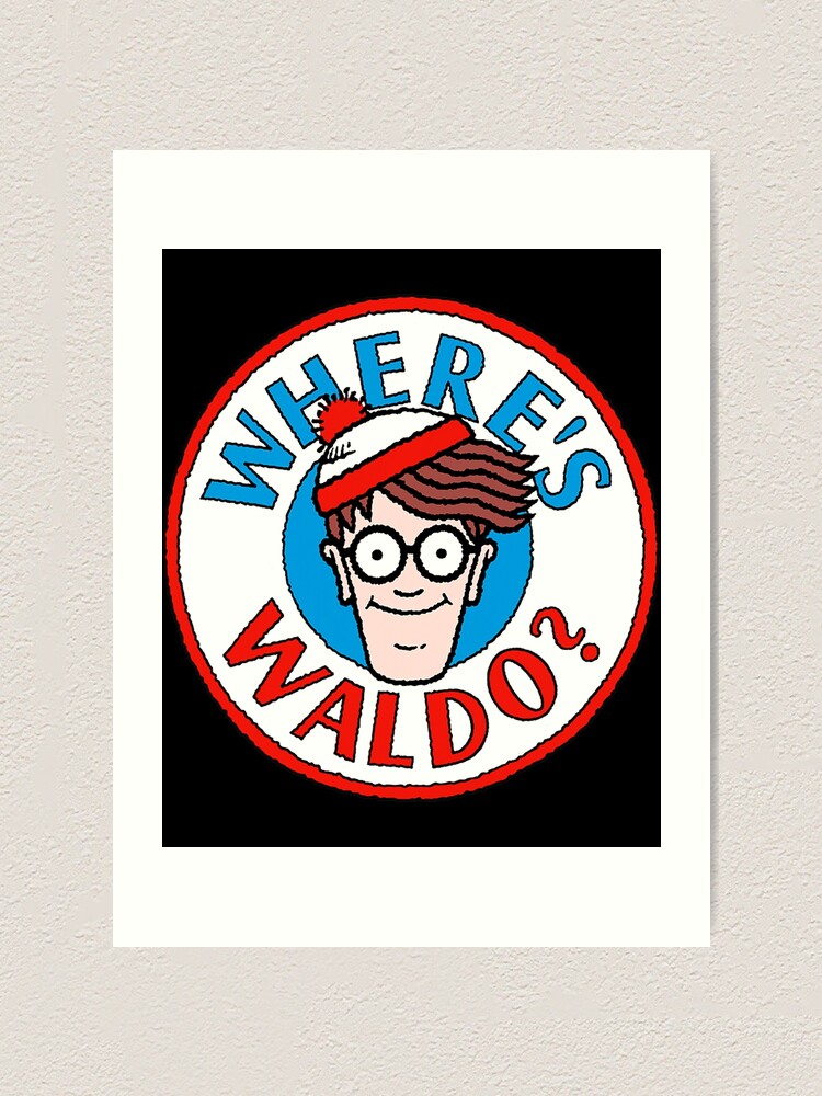 "Where's Waldo Head Portrait Circle Logo" Art Print for Sale by ...