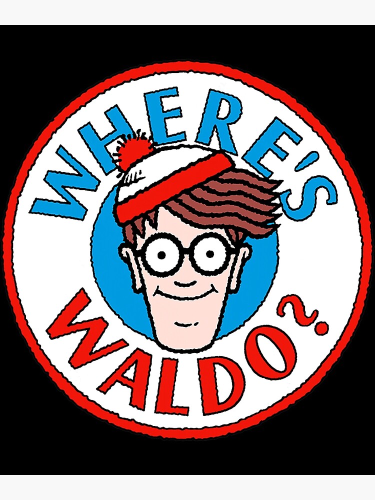 "Where's Waldo Head Portrait Circle Logo" Canvas Print for Sale by ...