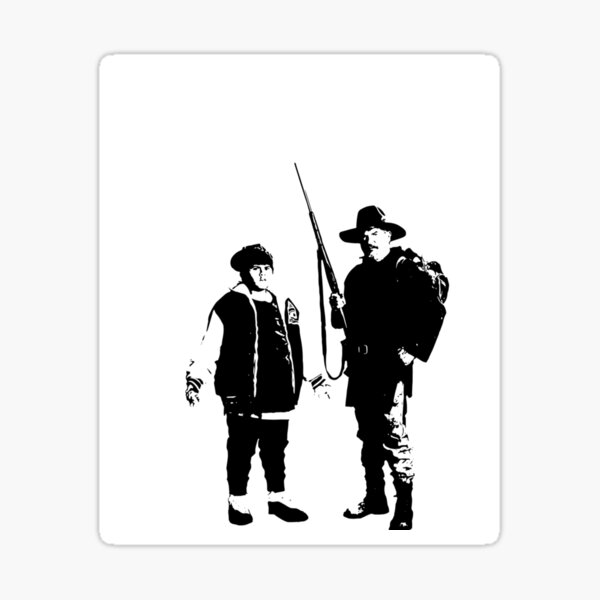 "Ricky Baker and Uncle Hec, Hunt for the Wilderpeople" Sticker for Sale ...