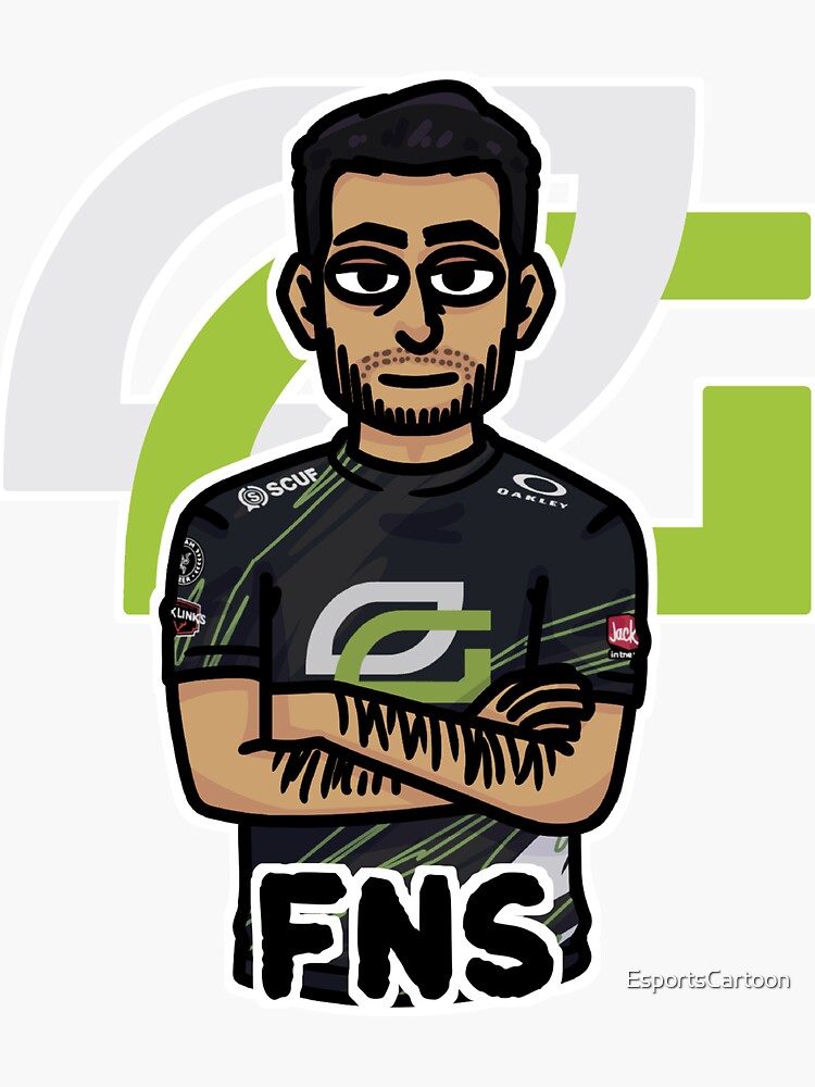 "OPTIC Gaming 2022 fns" Sticker for Sale by EsportsCartoon | Redbubble