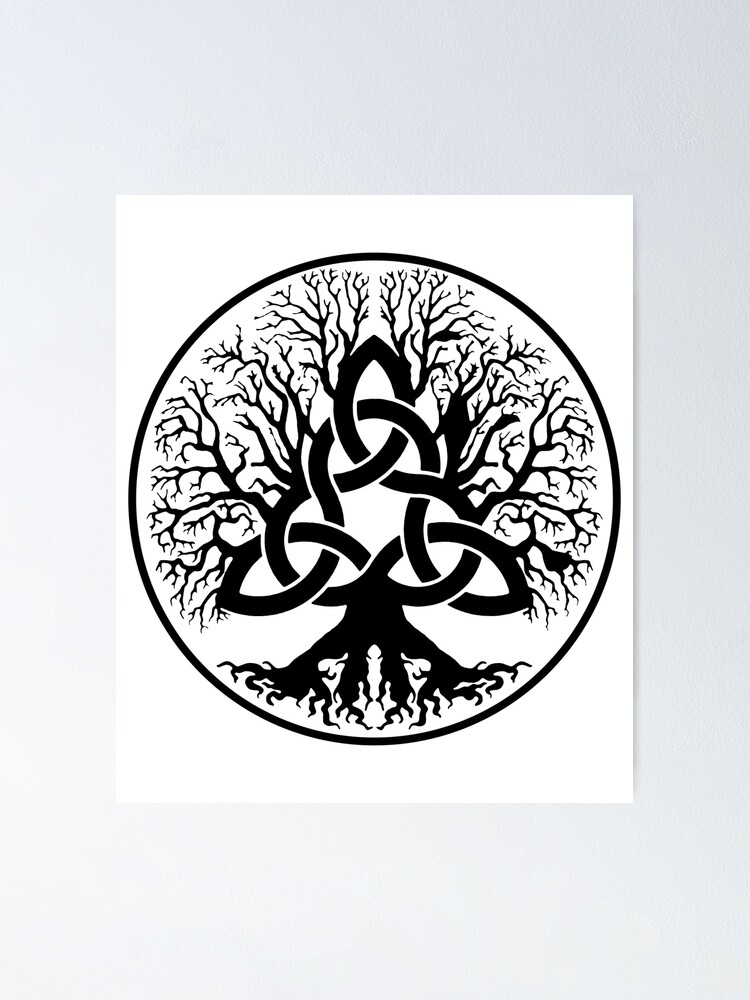 "Tree of Life | Magical Nordic Runes | Viking World Tree" Poster for ...