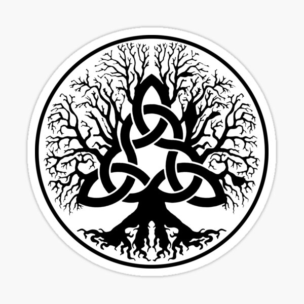 "Tree of Life | Magical Nordic Runes | Viking World Tree" Sticker for ...