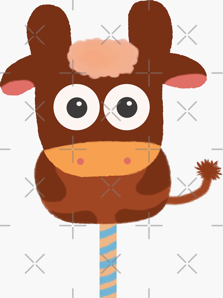"Cow Lollipop" Sticker for Sale by MILdecals | Redbubble