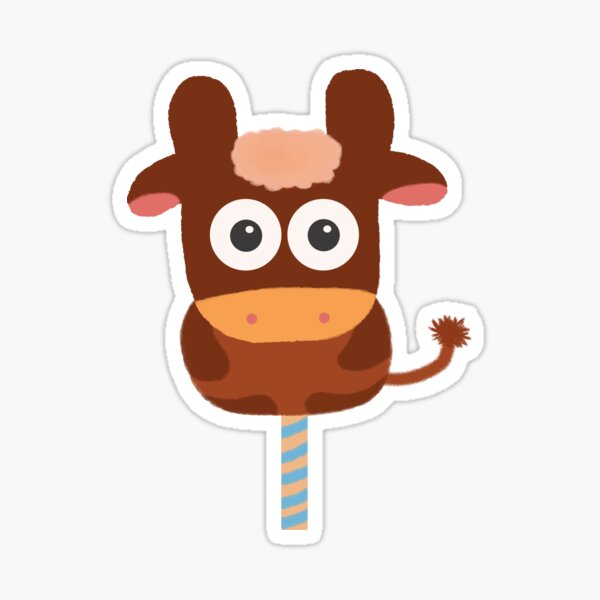 "Cow Lollipop" Sticker for Sale by MILdecals | Redbubble