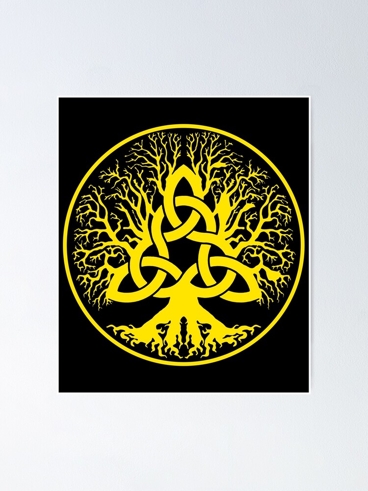 "Tree of Life | Magical Nordic Runes | Viking World Tree" Poster for ...