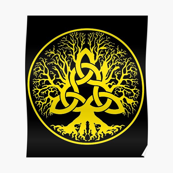 "Tree of Life | Magical Nordic Runes | Viking World Tree" Poster for ...