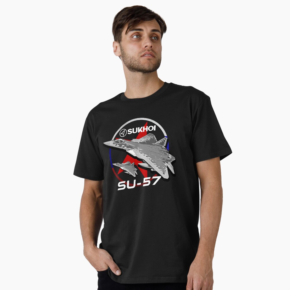 "Sukhoi SU-57 Russian fighterjet" Sticker for Sale by Aerolovers ...