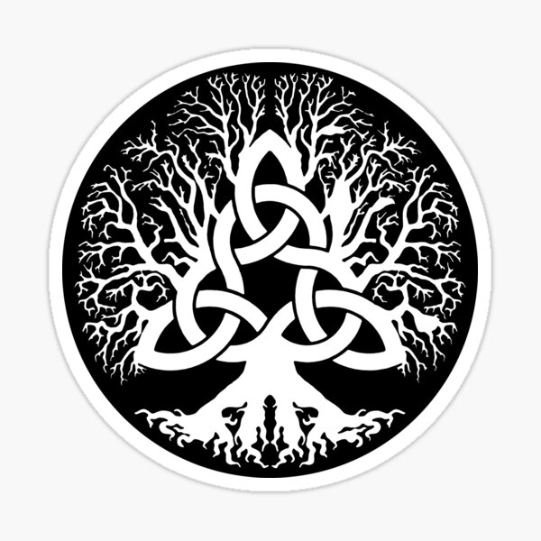 "Tree of Life | Magical Nordic Runes | Viking World Tree" Sticker for ...
