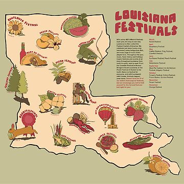 "Louisiana Festivals" Art Print for Sale by katieincolor | Redbubble