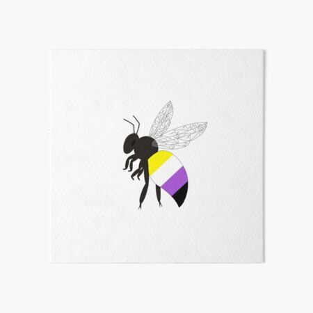 "pride bee Non Binary flag" Art Board Print for Sale by Springtrap164 ...