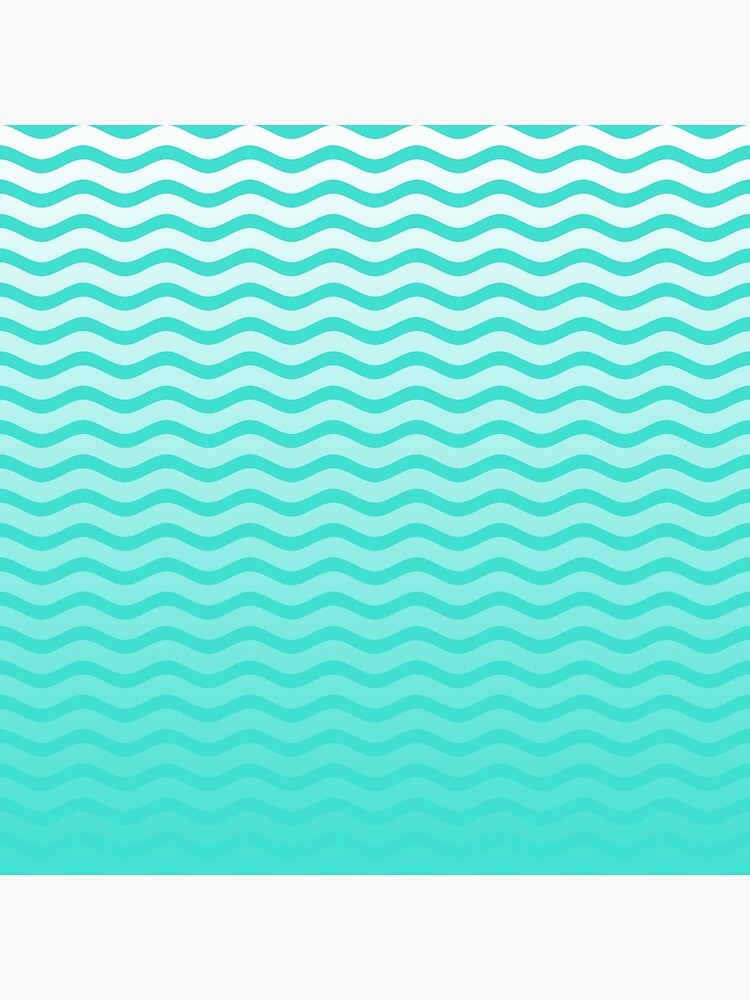 "Turquoise Tropical Faded Ombre-Shaded Ocean Blue Green Sea Chevron ...
