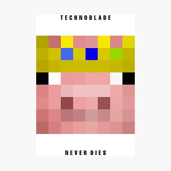 "Technoblade never dies - Minecraft YouTuber" Photographic Print for ...