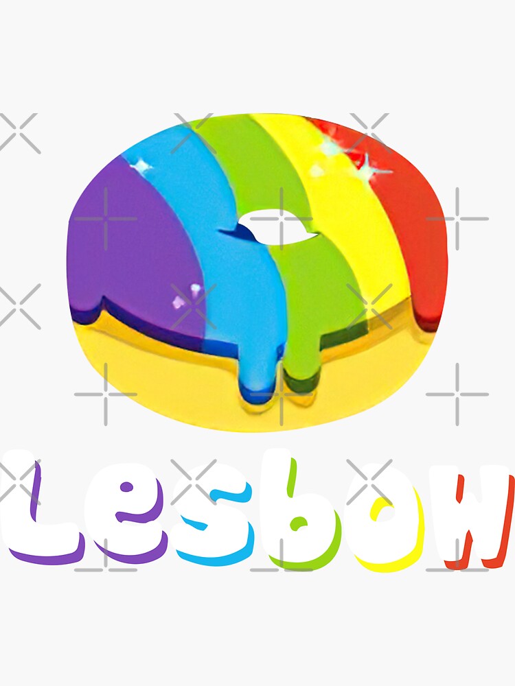 "LGBT Pride Lesbow Rainbow Flag Donut Gay Pride Month" Sticker for Sale ...