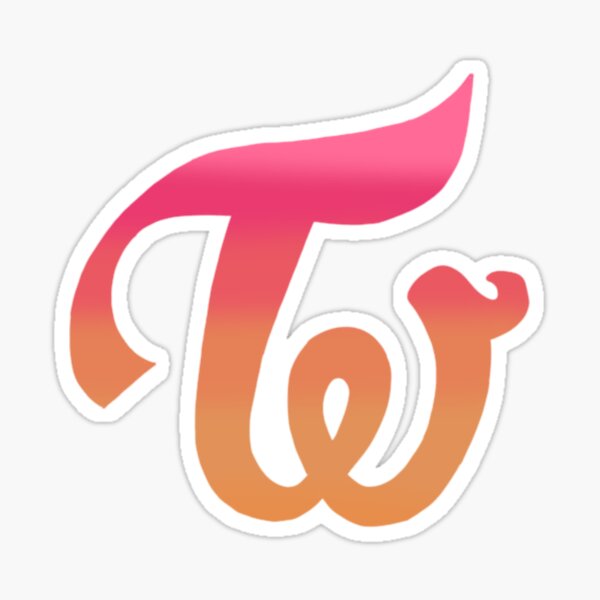 "Twice Logo" Sticker for Sale by helianthussun | Redbubble