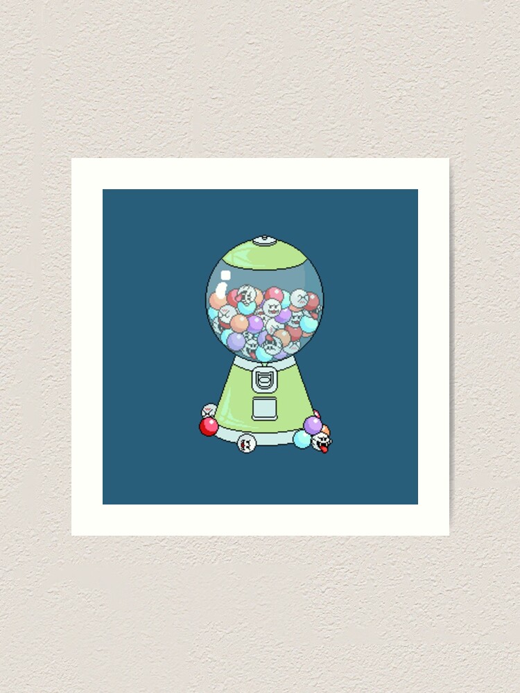 "Gumboo Machine Ghost in the Gumball Machine" Art Print for Sale by ...